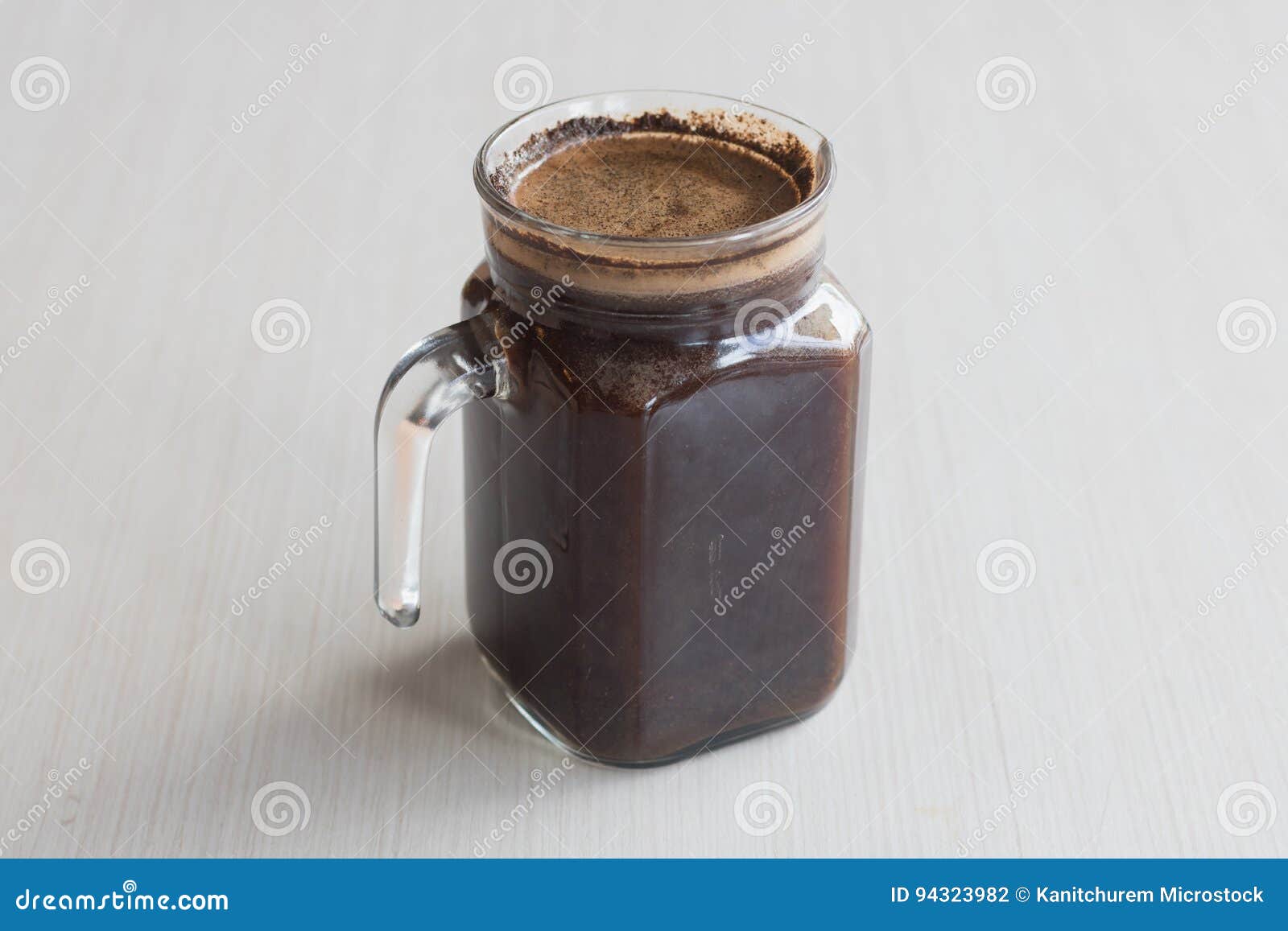 Small Batch Cold Brew Coffee Preparation.coffee Soaking in Room Stock ...