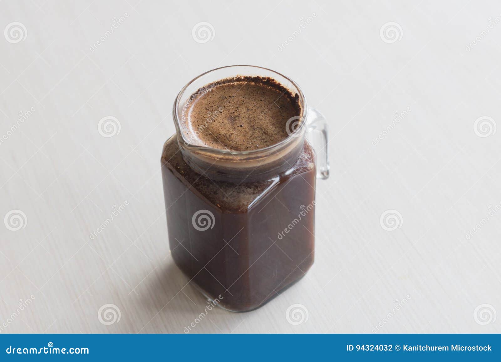Small Batch Cold Brew Coffee Preparation.coffee Soaking in Room Stock ...