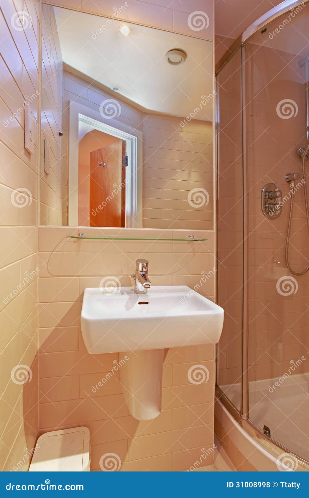 Small bathroom basin stock photo. Image of tiles, room - 31008998