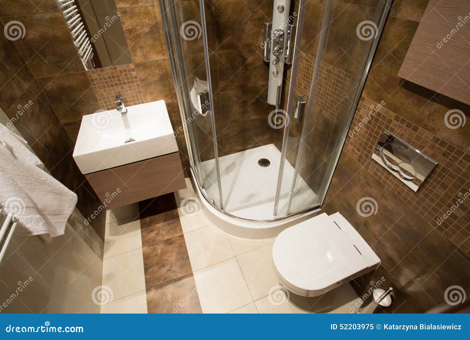 Small bathroom stock image. Image of exclusive, decor - 52203975