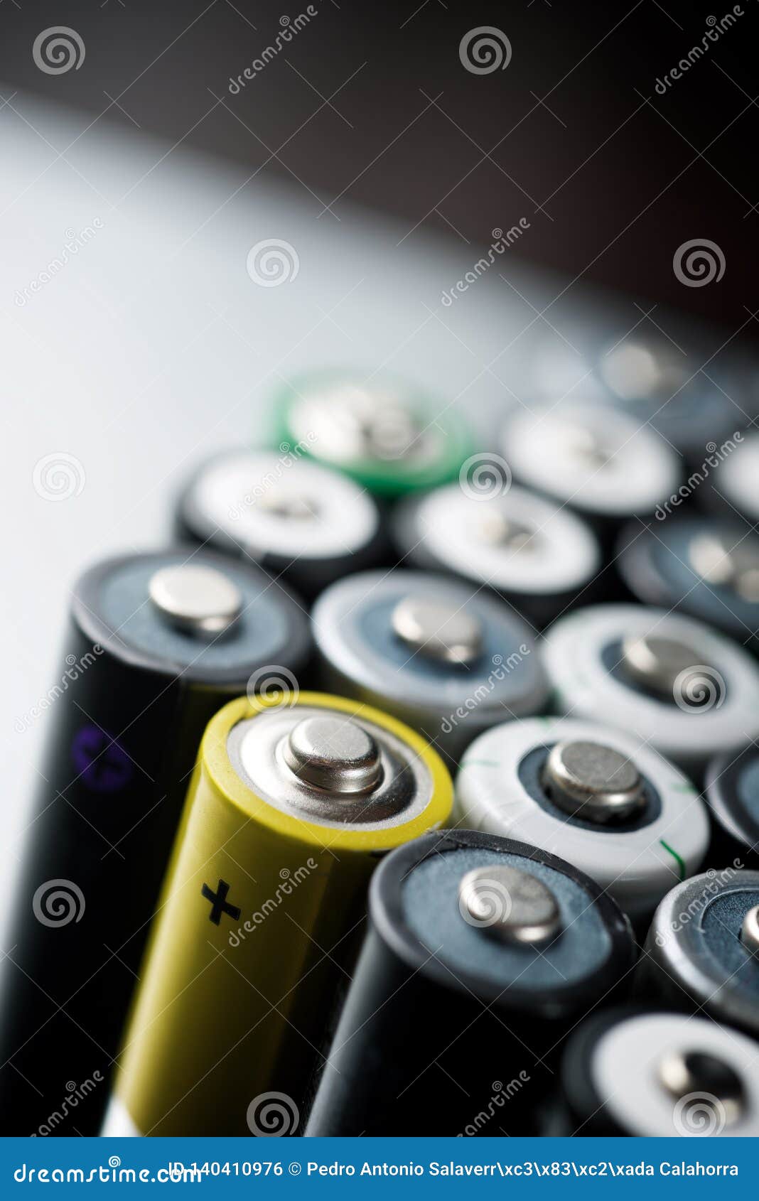 Small batteries view stock photo. Image of electric - 140410976