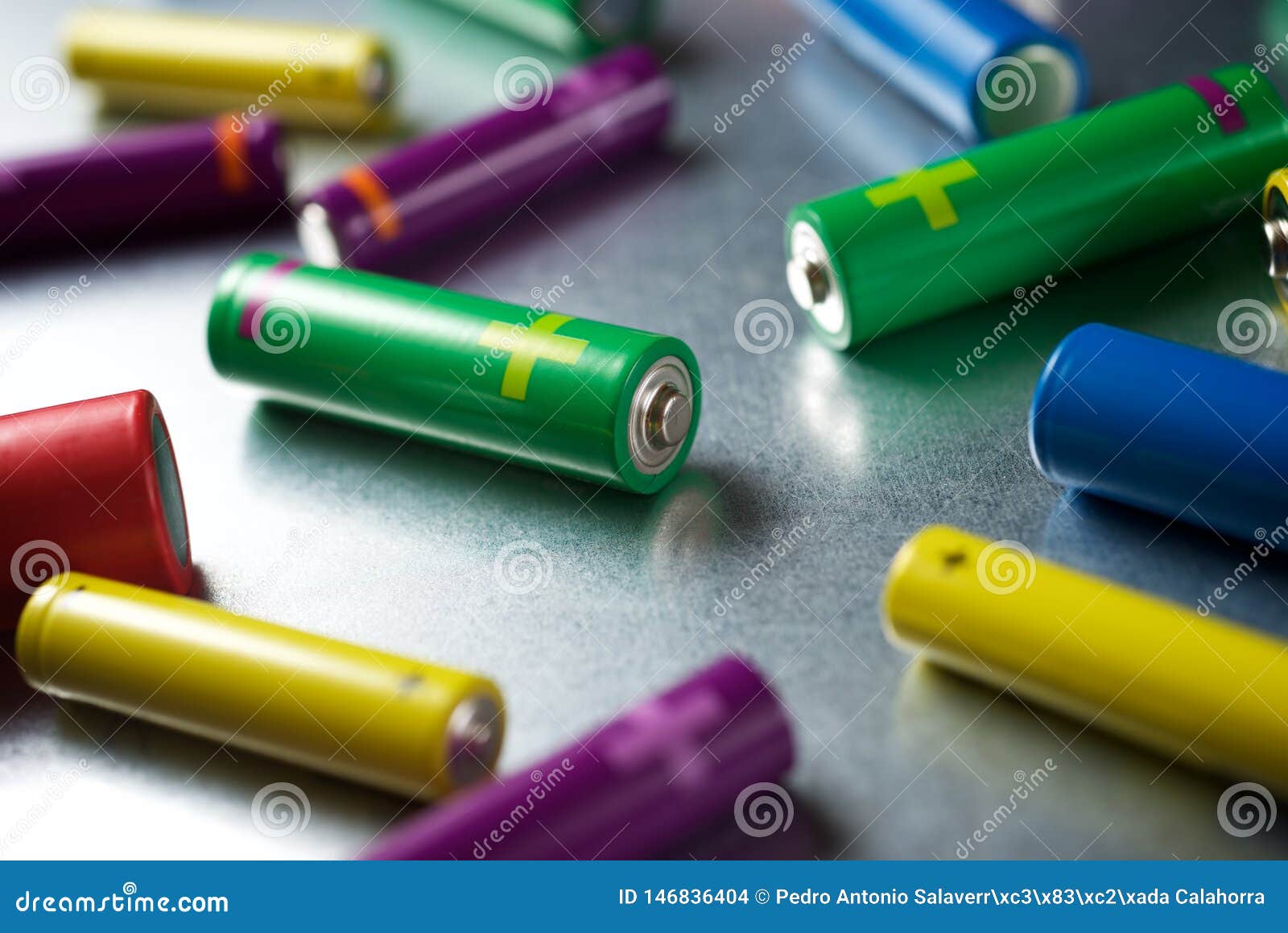 Small batteries view stock photo. Image of arrangement - 146836404