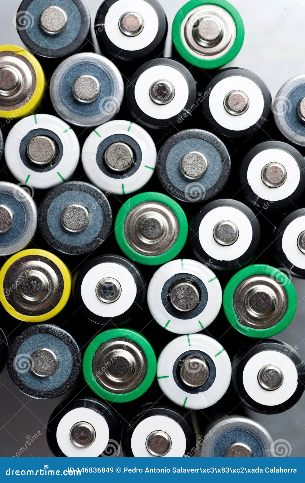 Small batteries view stock image. Image of chemical - 146836849