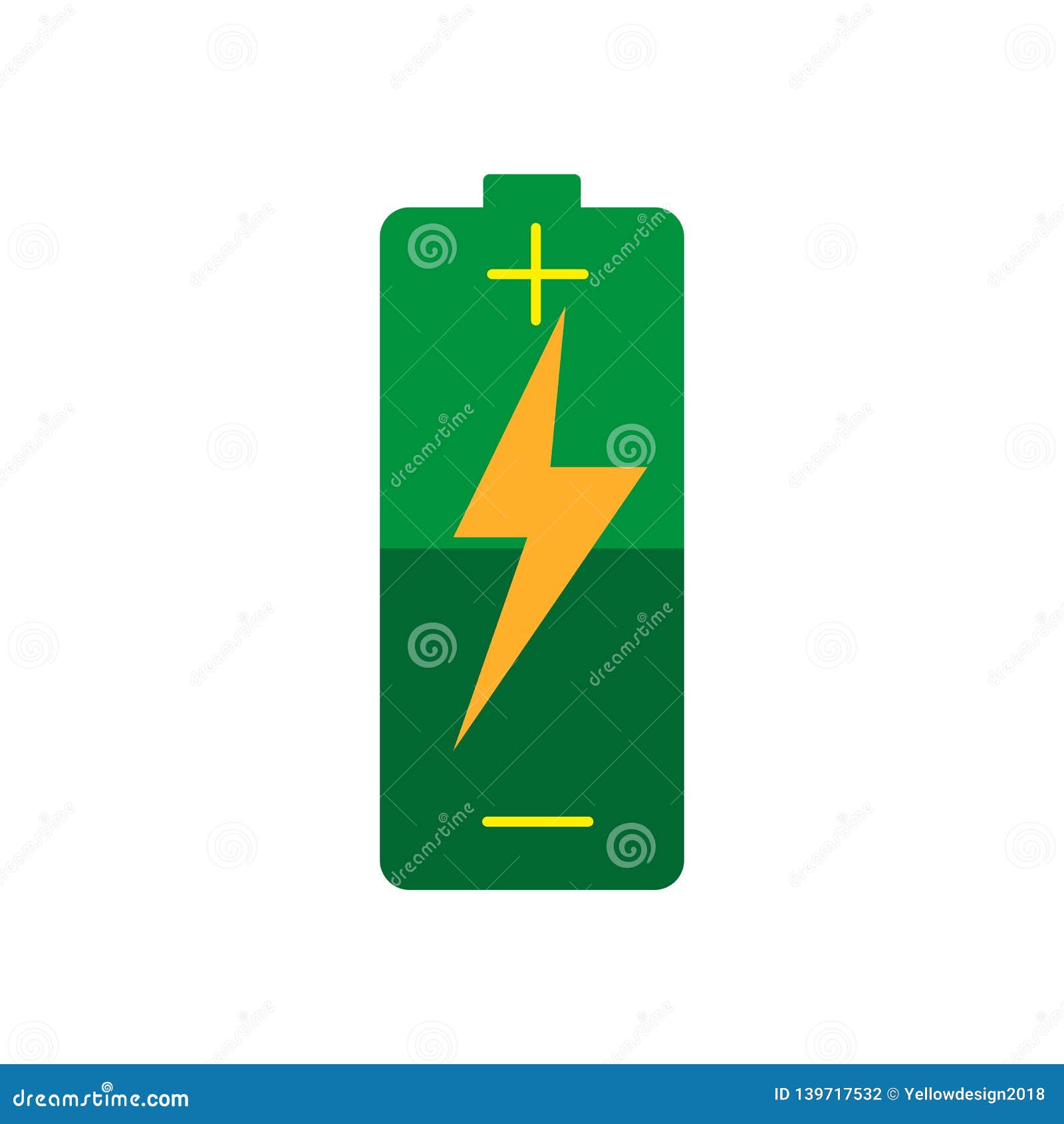 Small Battery with Medium Charge Icon Vector Isolated Stock ...