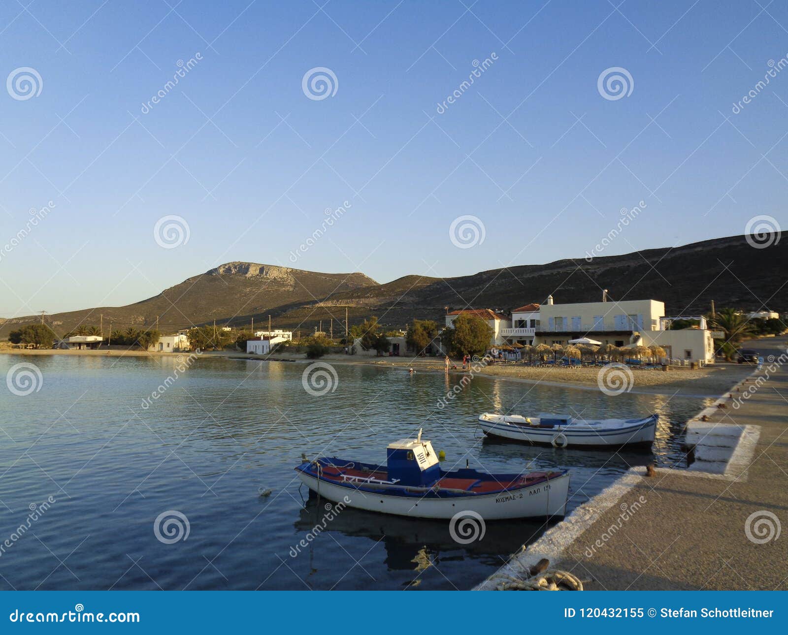 A Small Bay with Ships in Greece Editorial Image - Image of marina ...