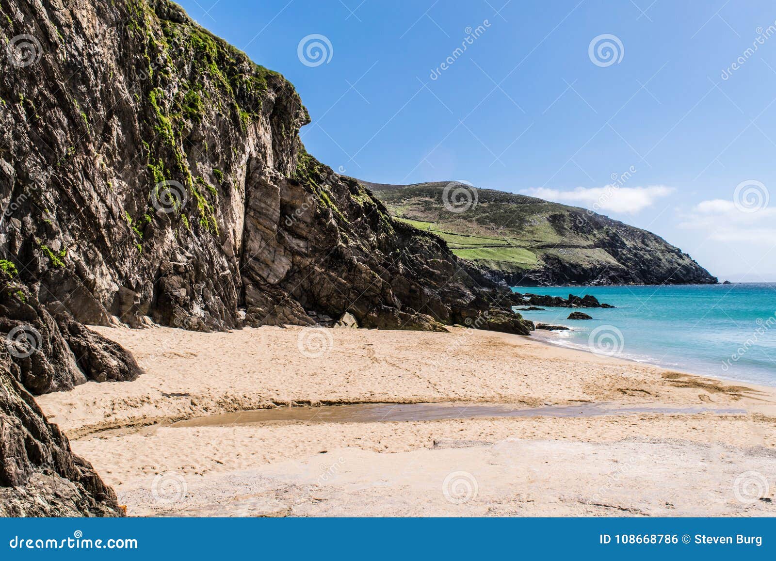 Small Beach Next To the Cliffs Stock Photo - Image of cliff, small ...