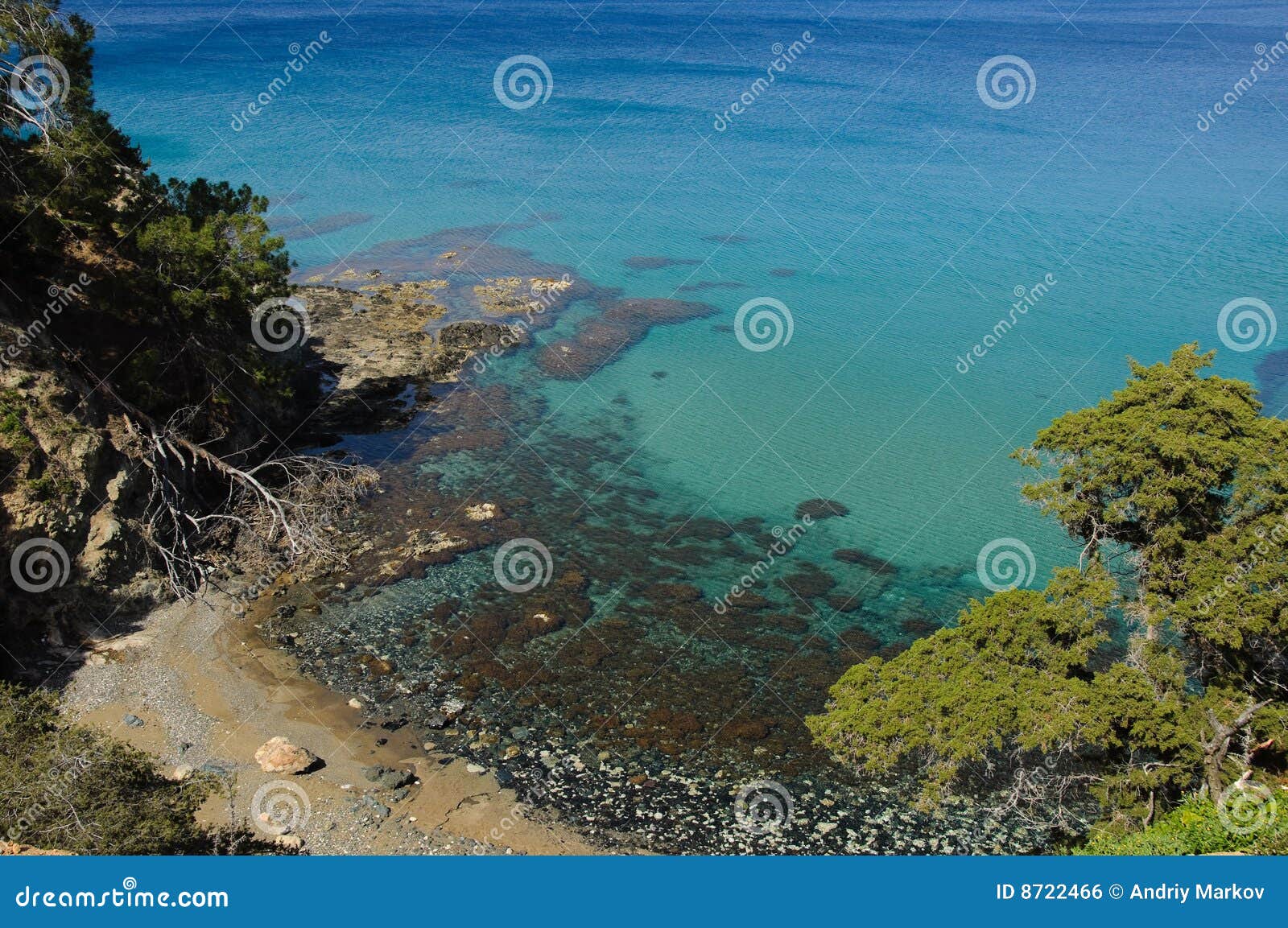 Small beach panorama stock photo. Image of landmark, colour - 8722466