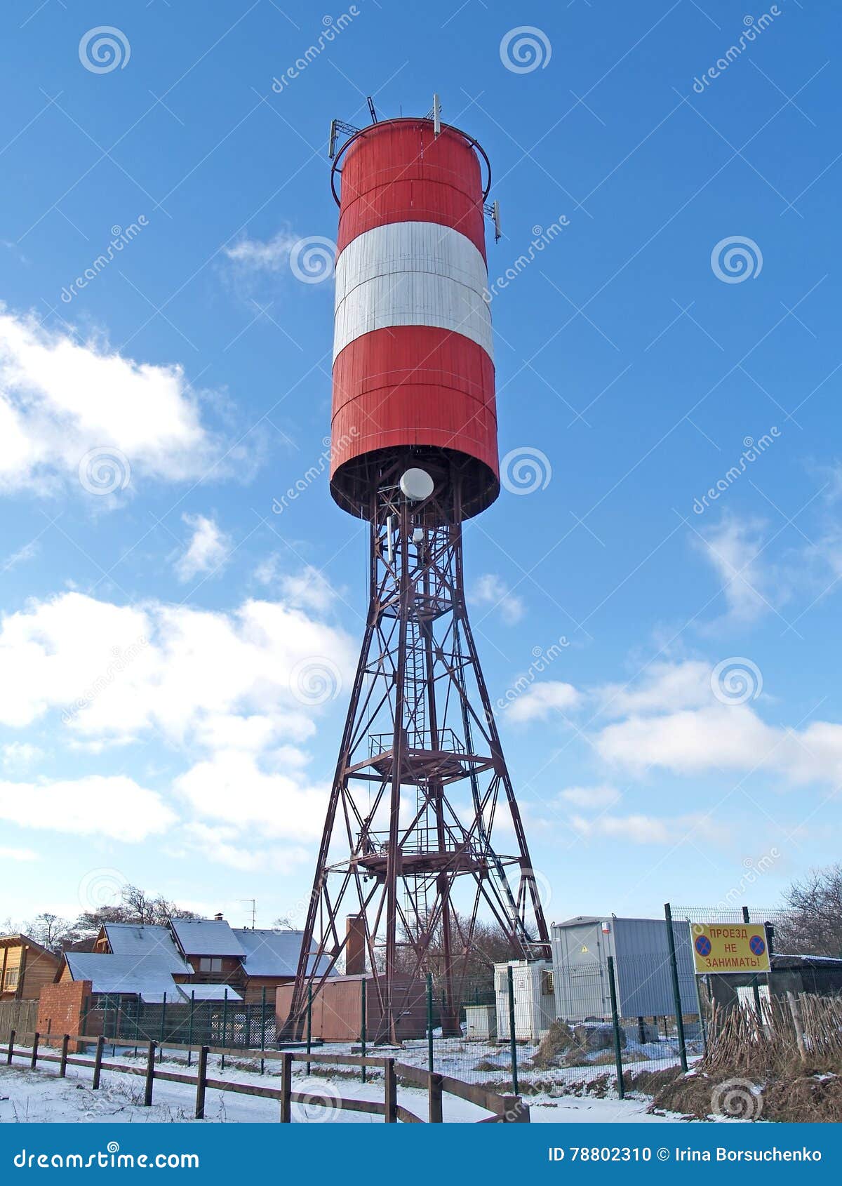 Small Beacon in the Kaliningrad Region Stock Photo - Image of index ...