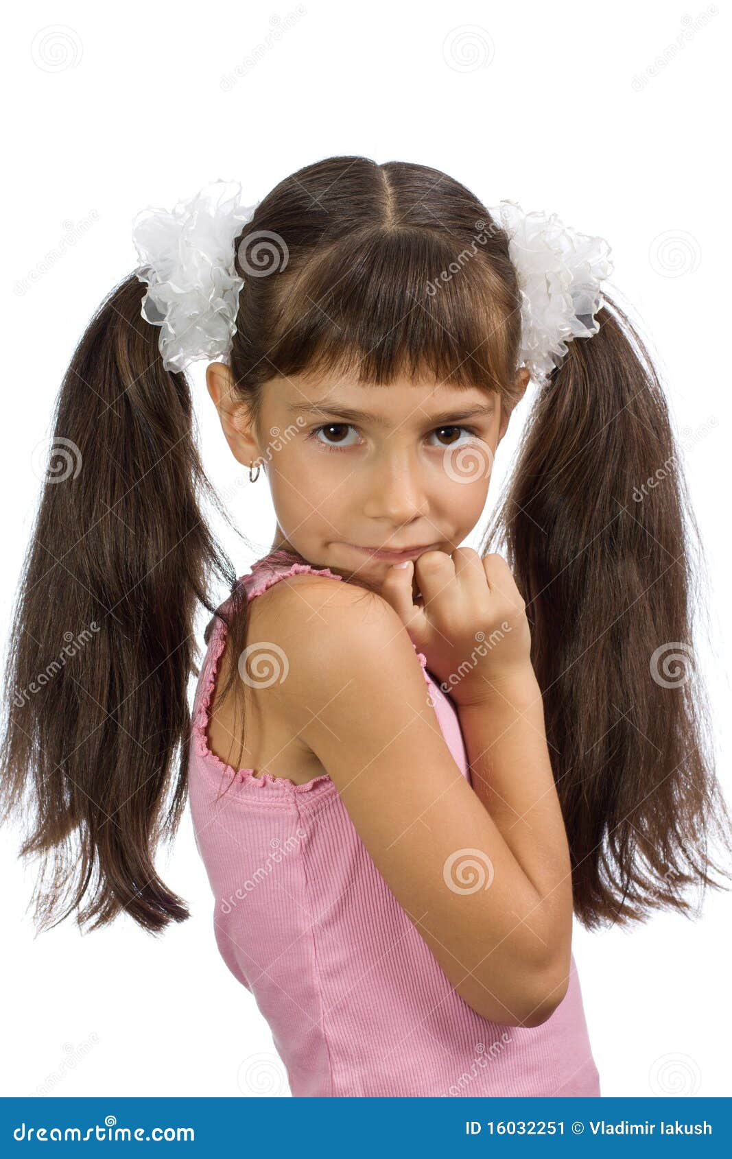 The small beautiful girl stock image. Image of face, brunette - 16032251