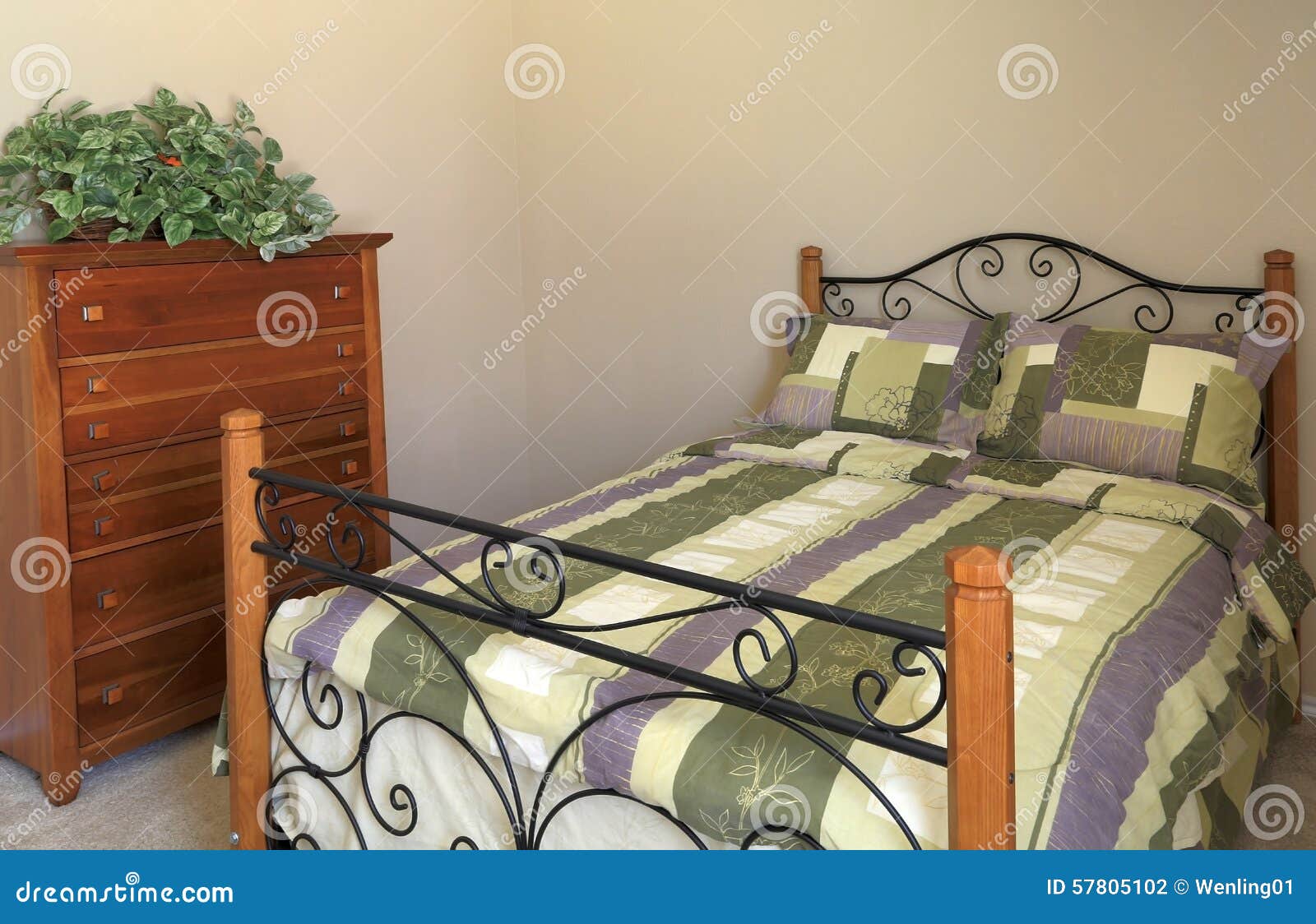 Small bedroom background stock photo. Image of interior - 57805102