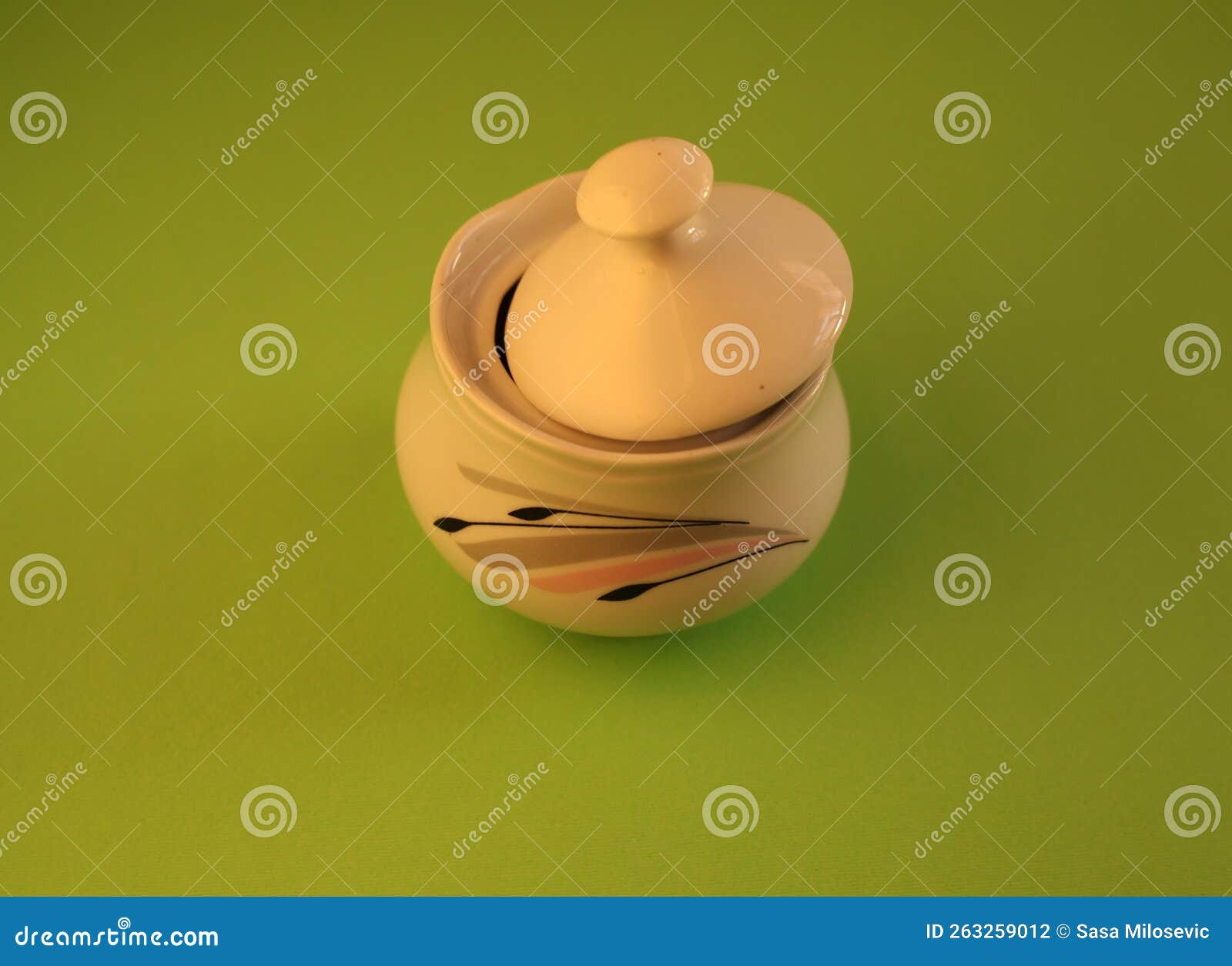 Small Beige Container with Details and Lid Stock Photo - Image of beige ...