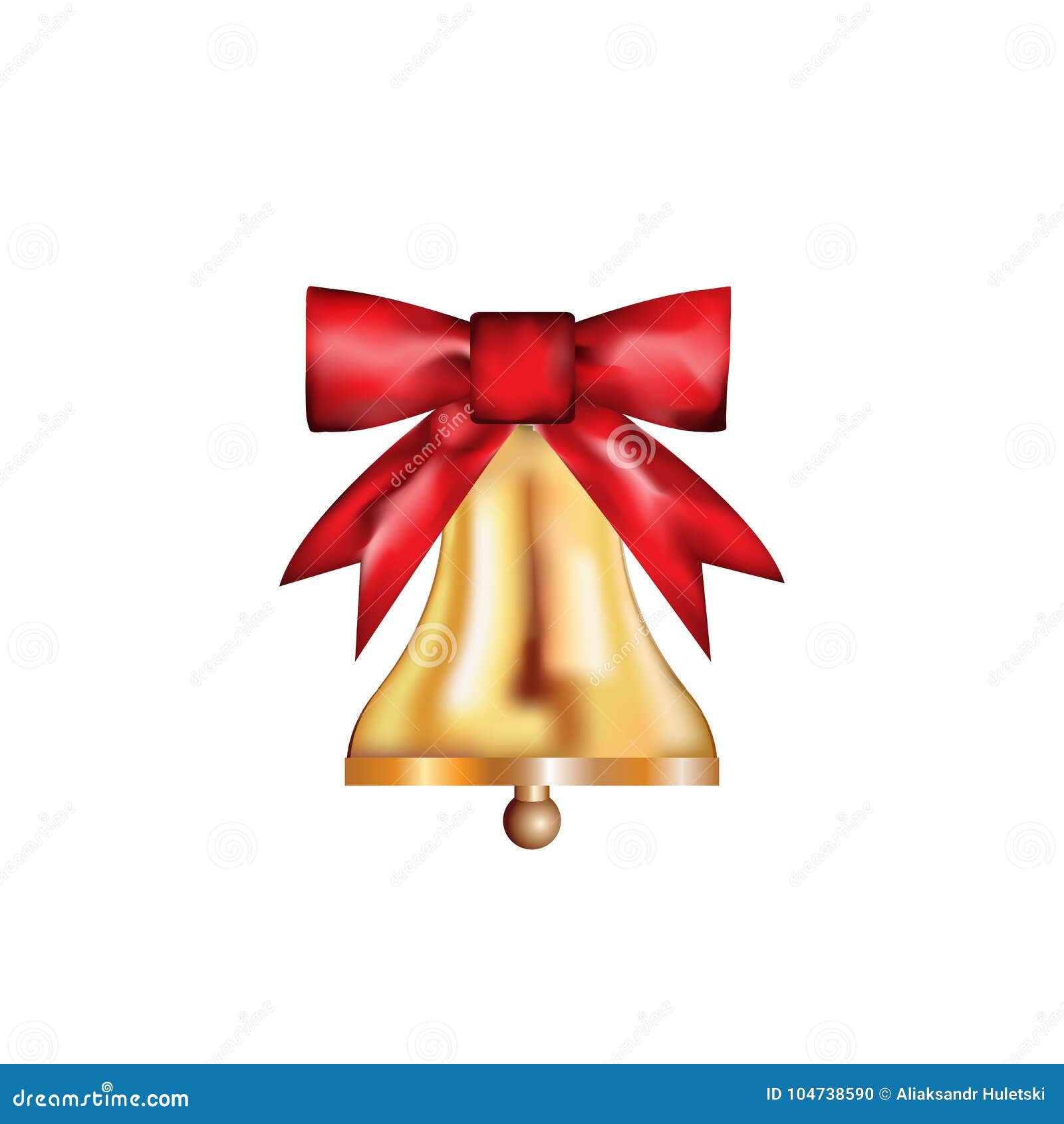 Small_bell stock vector. Illustration of bronze, brass - 104738590