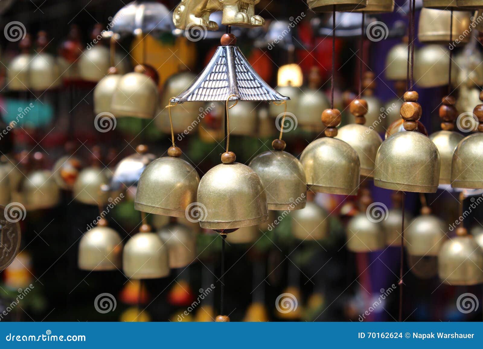 Small Bells Mobile for Nice Garden or House Stock Photo - Image of ...