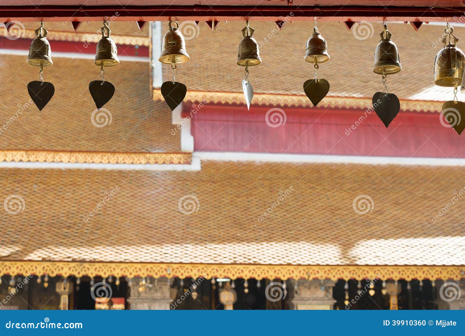 Small bells in the temple stock photo. Image of ringing - 39910360