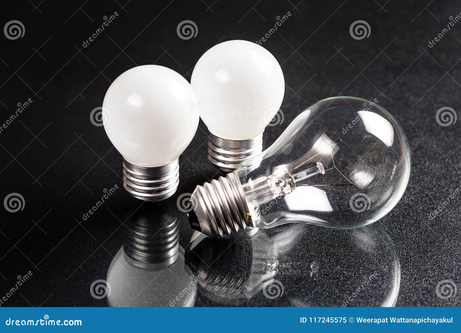 Small and Big Bulbs stock image. Image of medium, innovation - 117245575