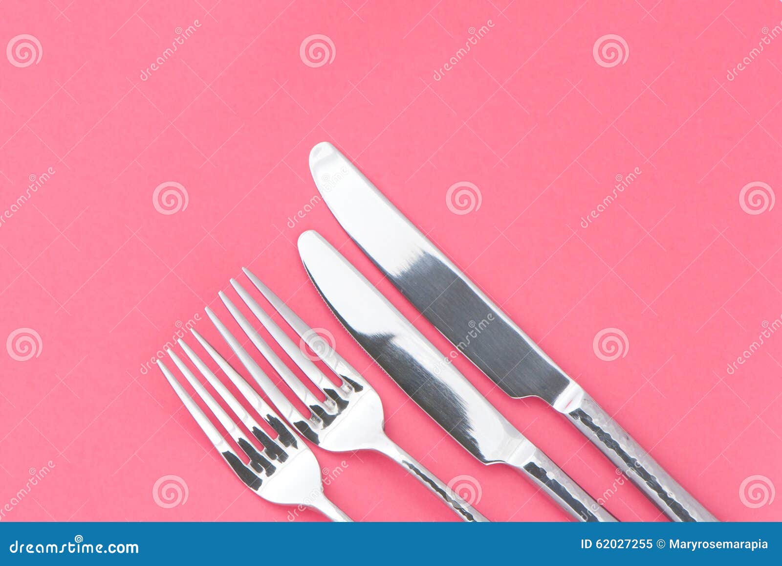 Small and Big Fork and Knife Utensil Stock Image - Image of black ...