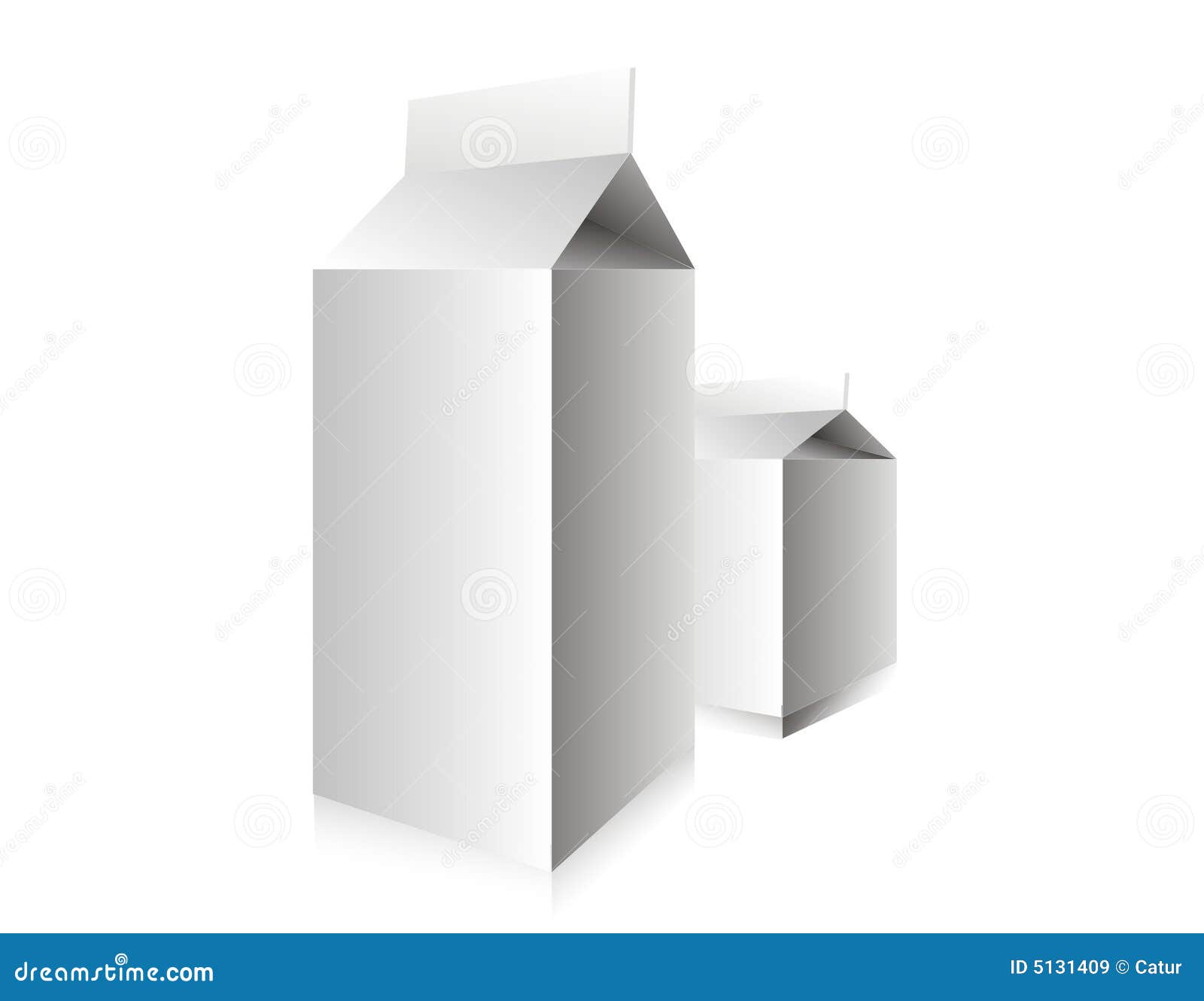 Small and big milk box stock vector. Illustration of liquid - 5131409