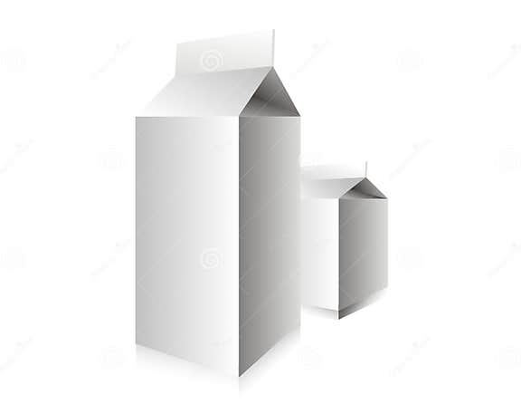 Small and big milk box stock vector. Illustration of liquid - 5131409