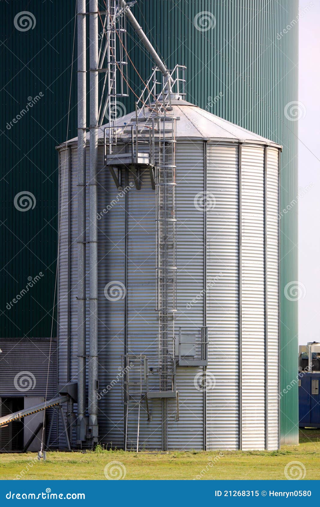 Small and big silo stock image. Image of silo, store - 21268315
