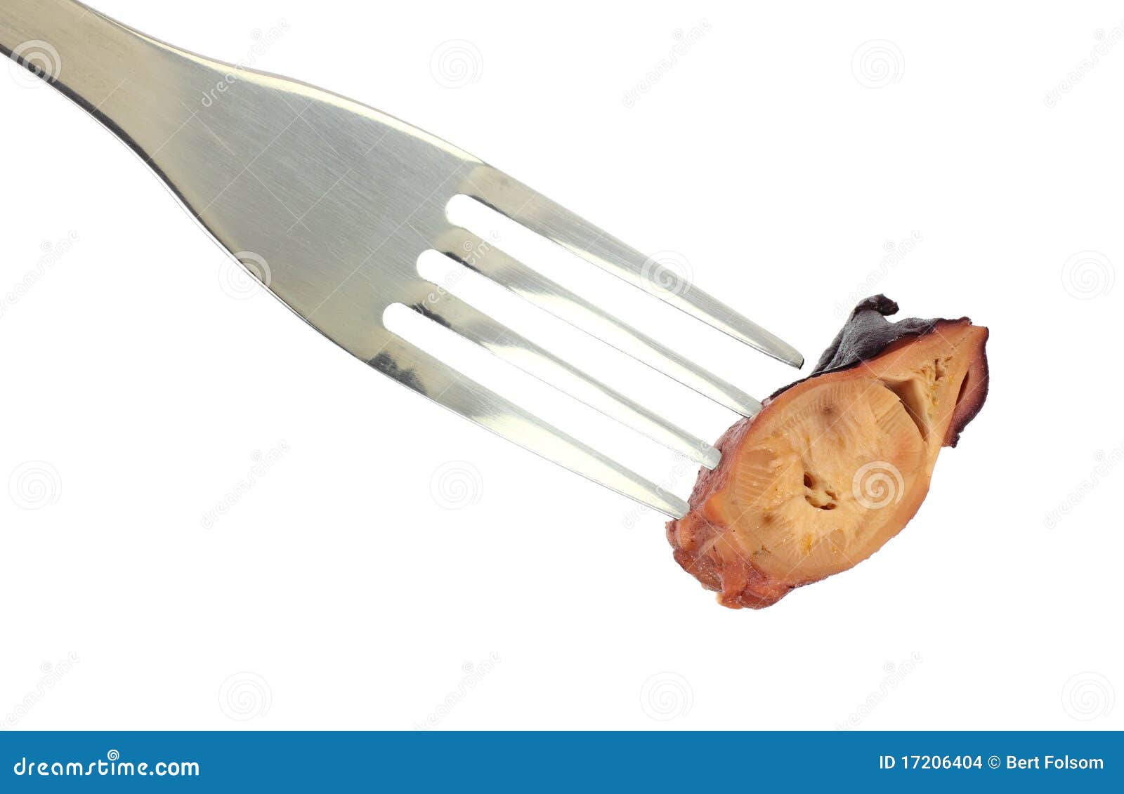 Small Bite of Octopus on Fork Stock Photo - Image of meat, gourmet ...