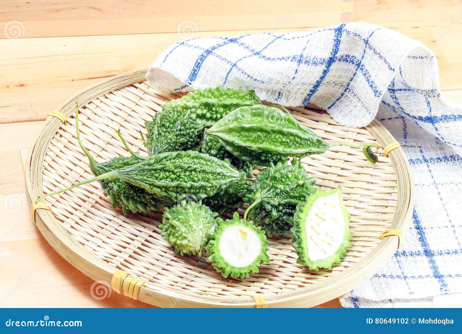 Small bitter gourd melon stock photo. Image of cloth - 80649102