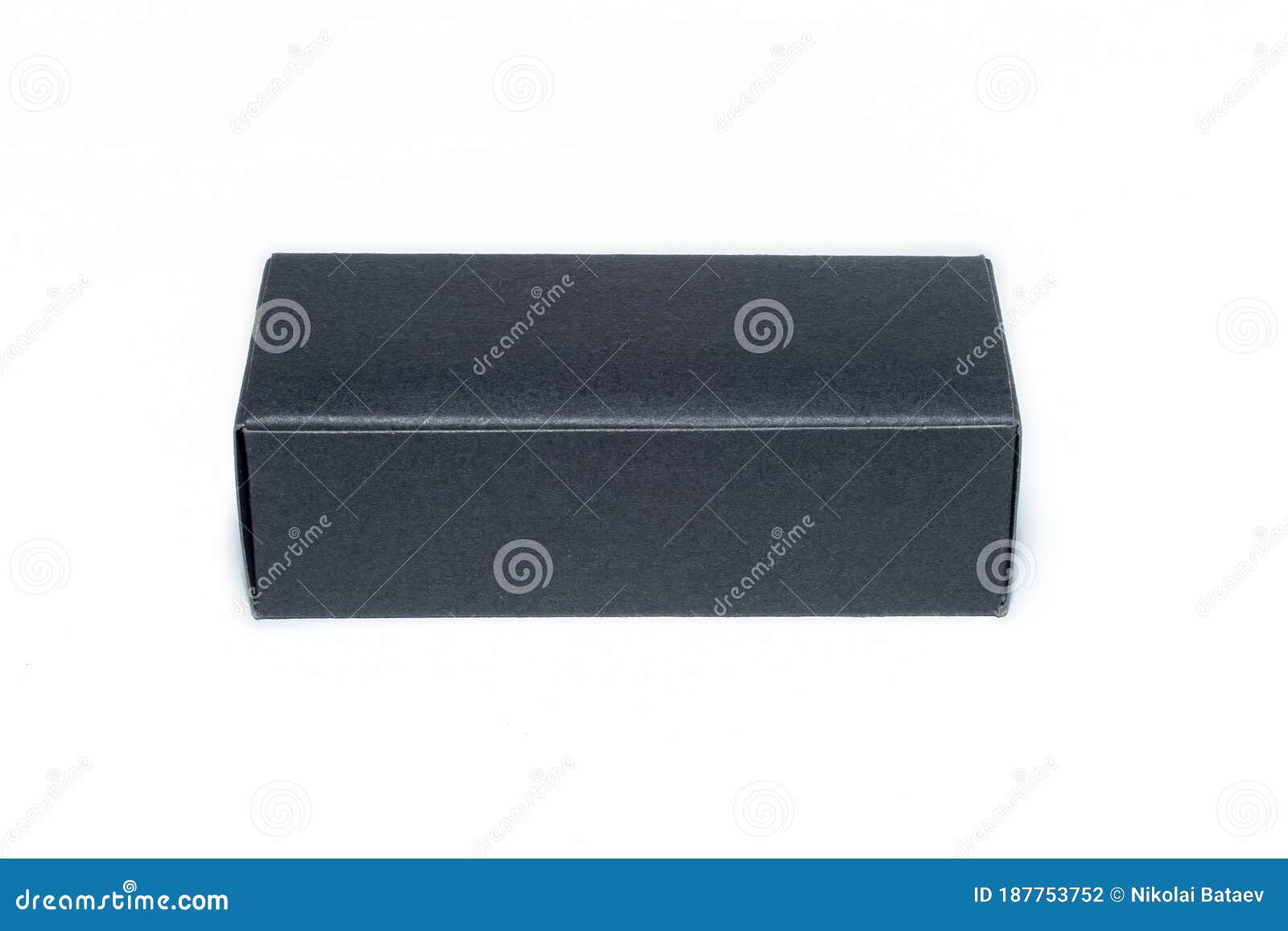 Small Black Box on a White Background Stock Photo - Image of cardboard ...