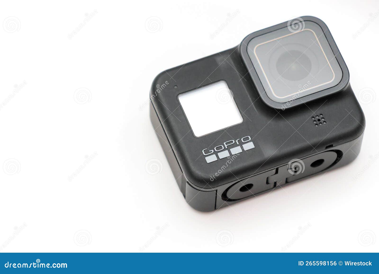 Small Black GoPro Camera Isolated on a White Surface Editorial Photo ...