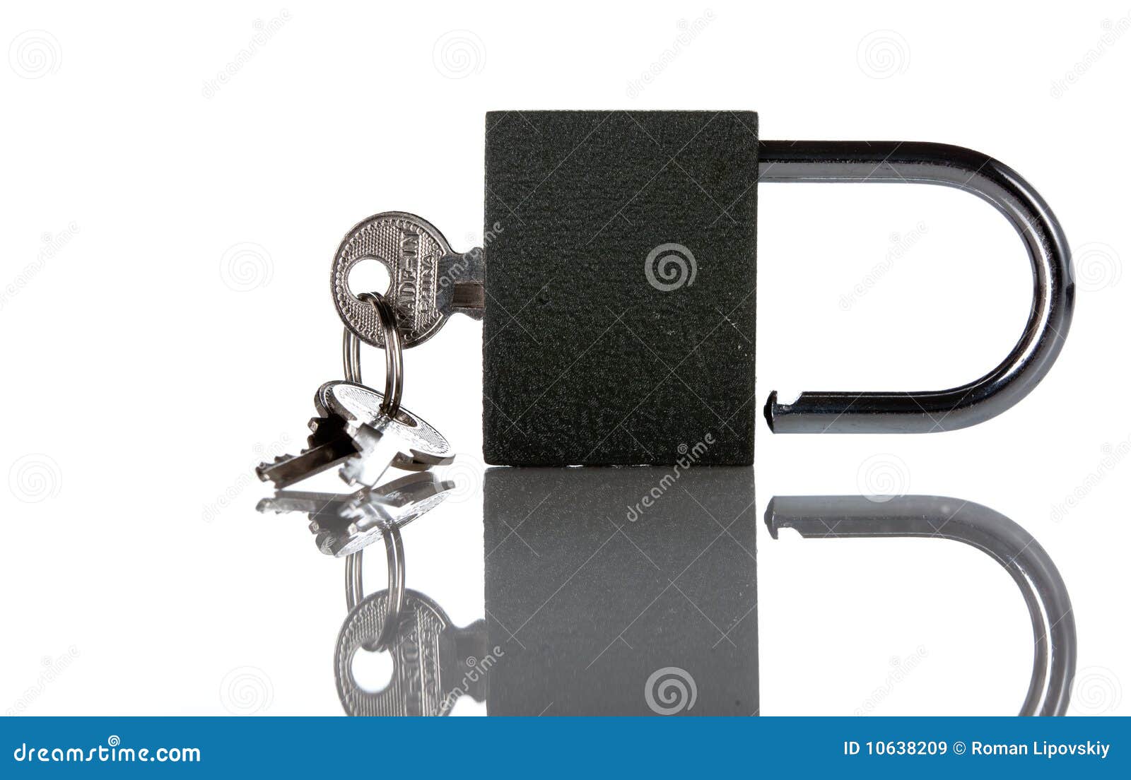 Small Black Metal Lock with Keys Stock Image - Image of silver, keypad ...