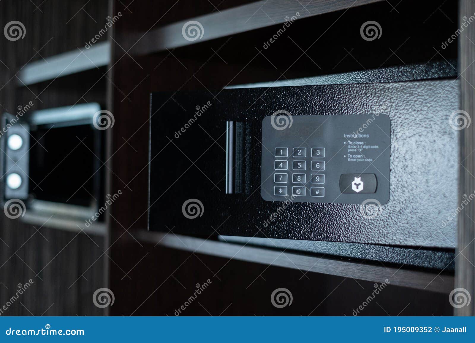 Small black safe stock photo. Image of numbers, safety - 195009352