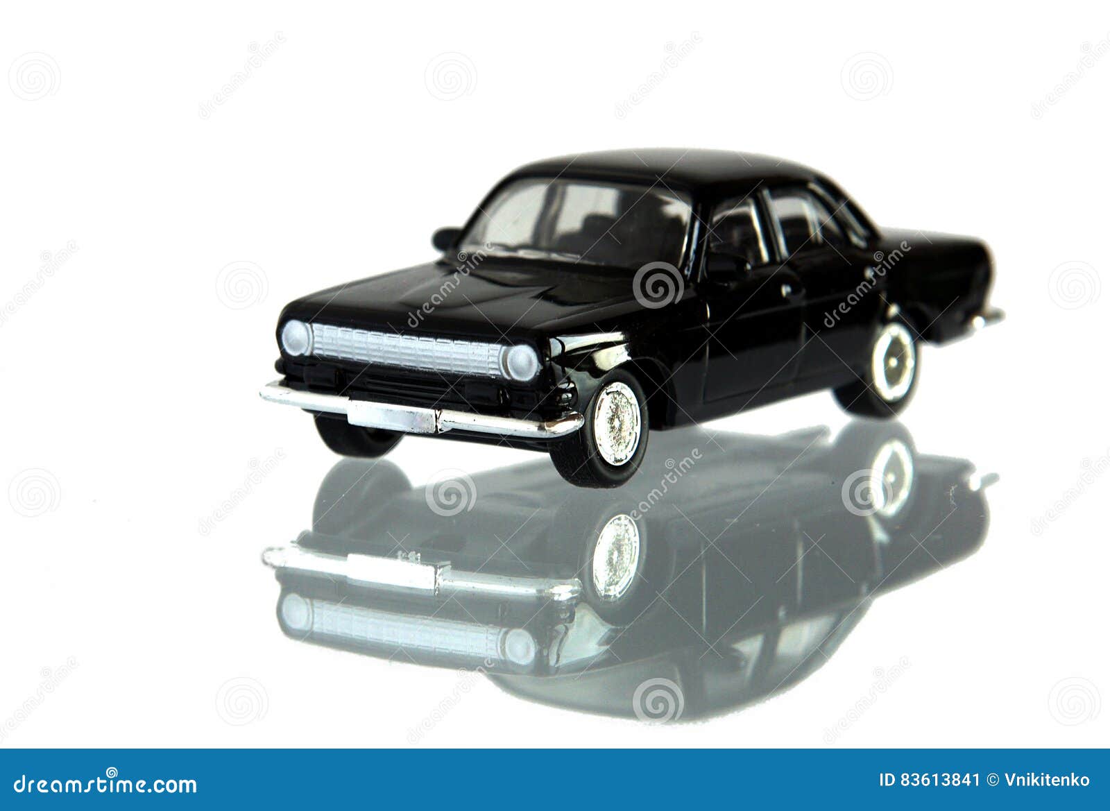 Small black toy car stock image. Image of reflection - 83613841