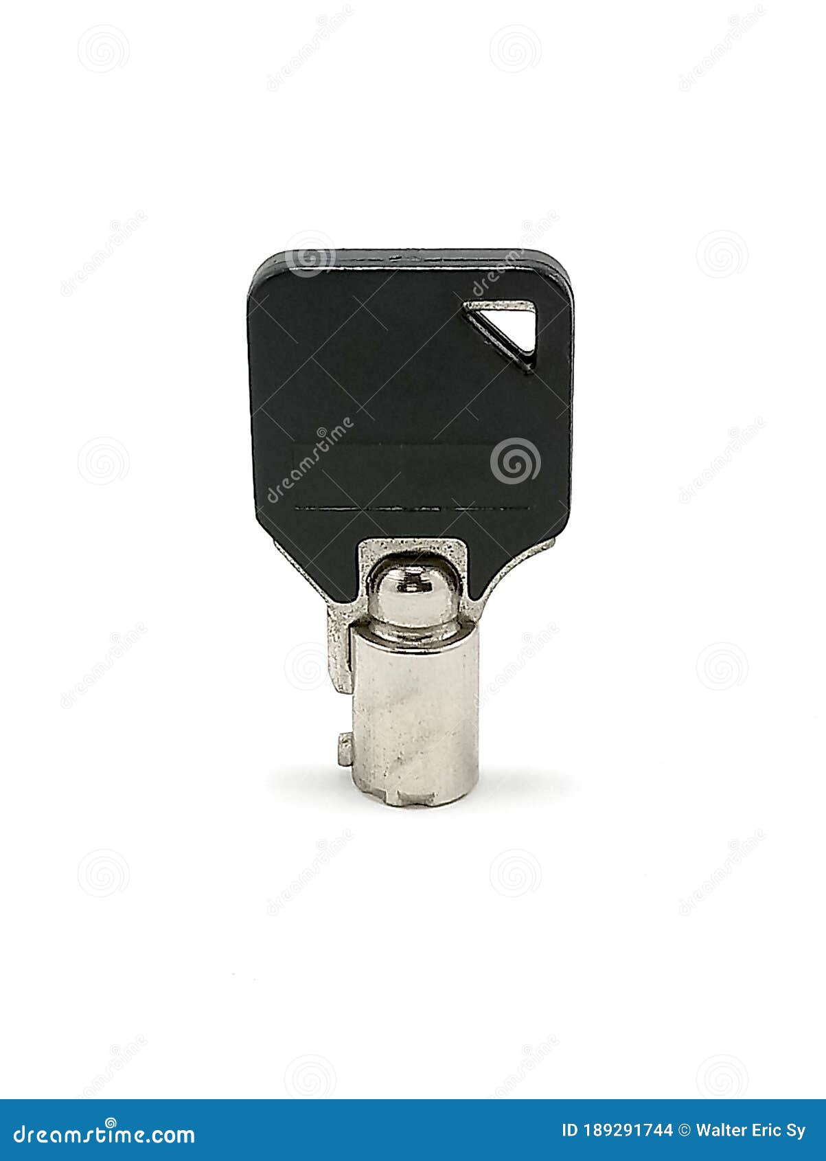 Small Black Tubular Key with Black Covering Stock Photo - Image of ...