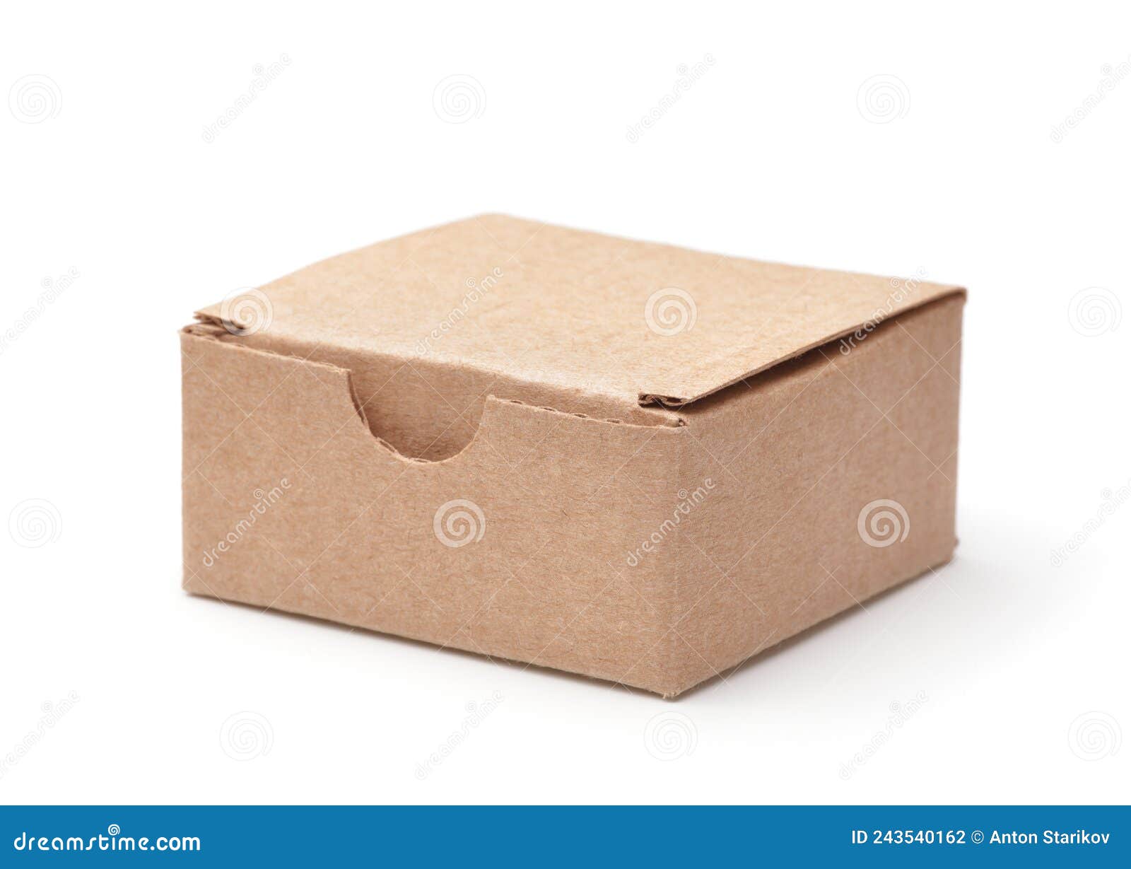 Small Blank Brown Corrugated Board Box Stock Photo - Image of brown ...