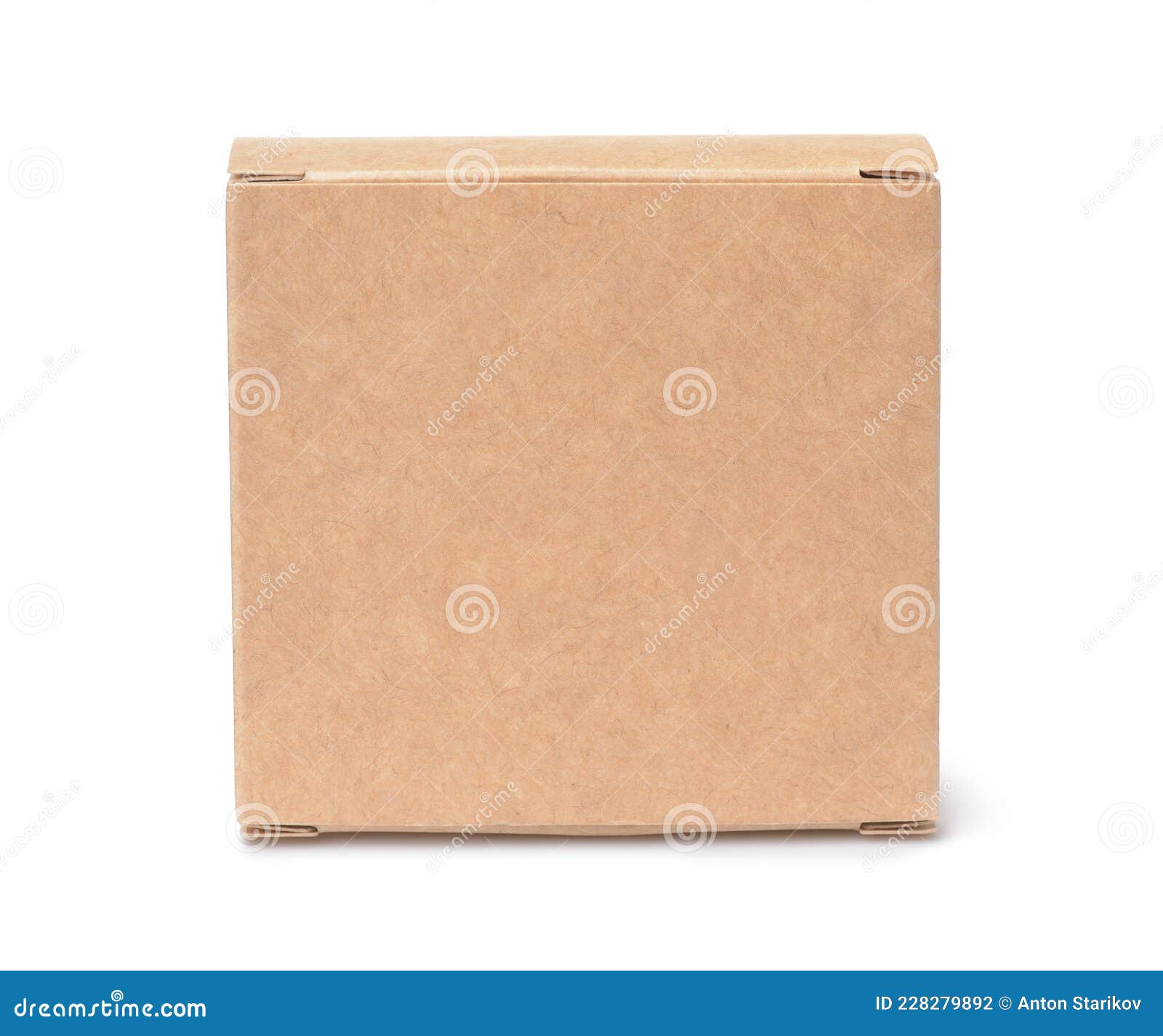 Small Blank Brown Paper Box Stock Photo - Image of mockup, packer ...