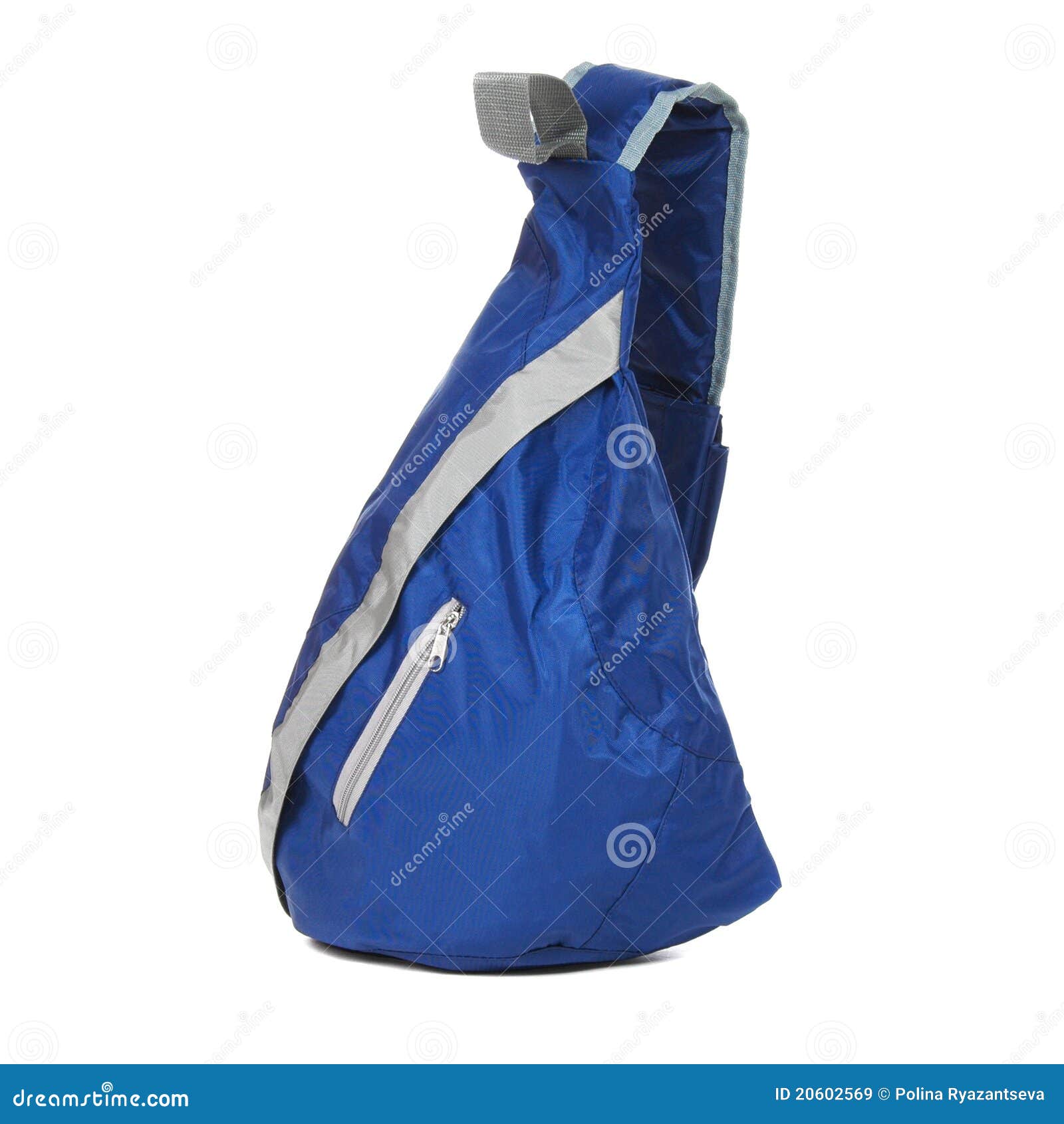 Small blue backpack stock image. Image of background - 20602569