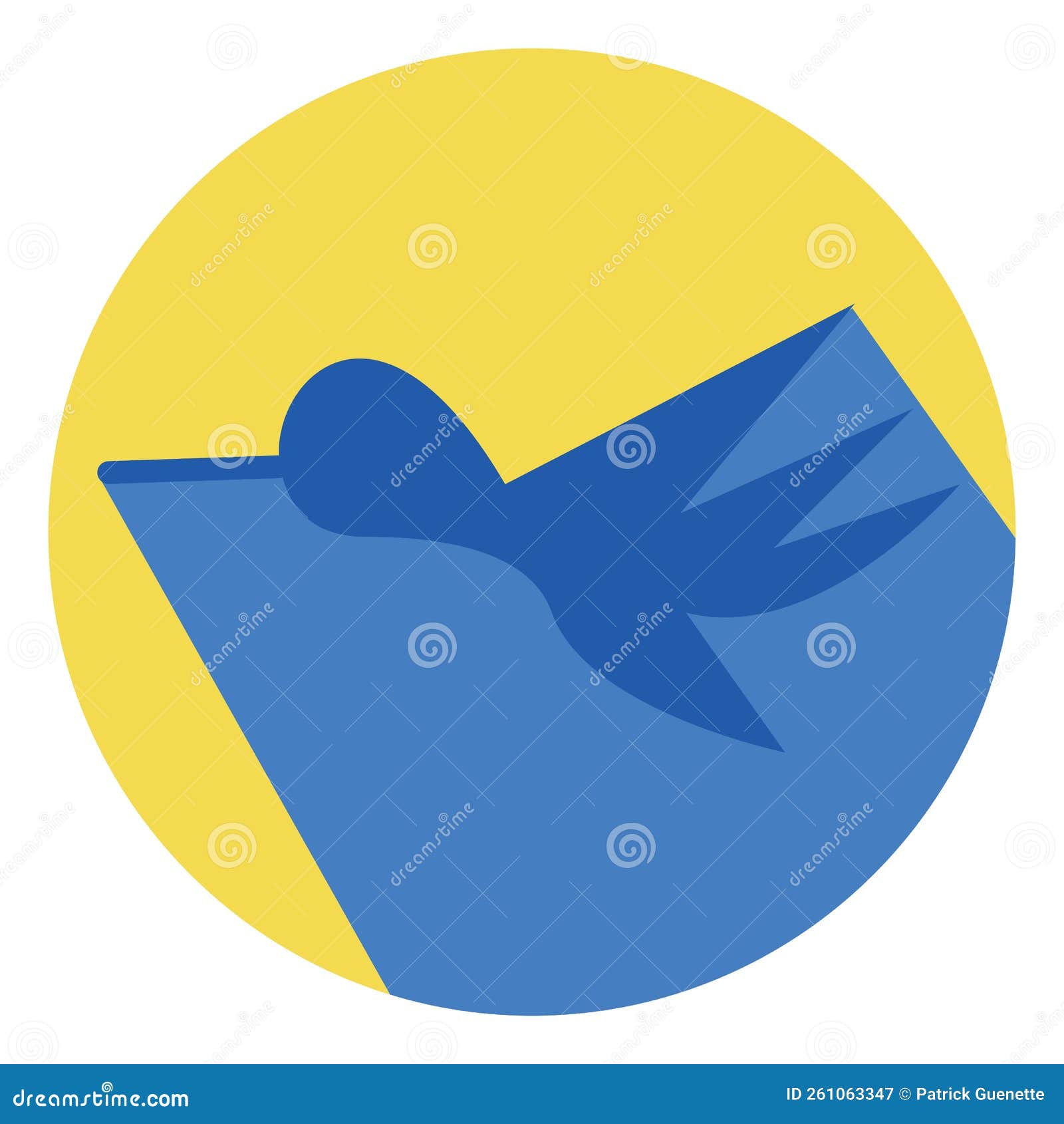 Small Blue Bird Flying, Icon Stock Vector - Illustration of beak, cute ...