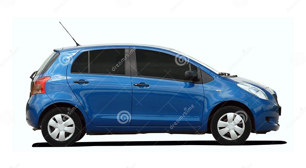 Small blue car stock image. Image of modern, blue, economy - 31435871