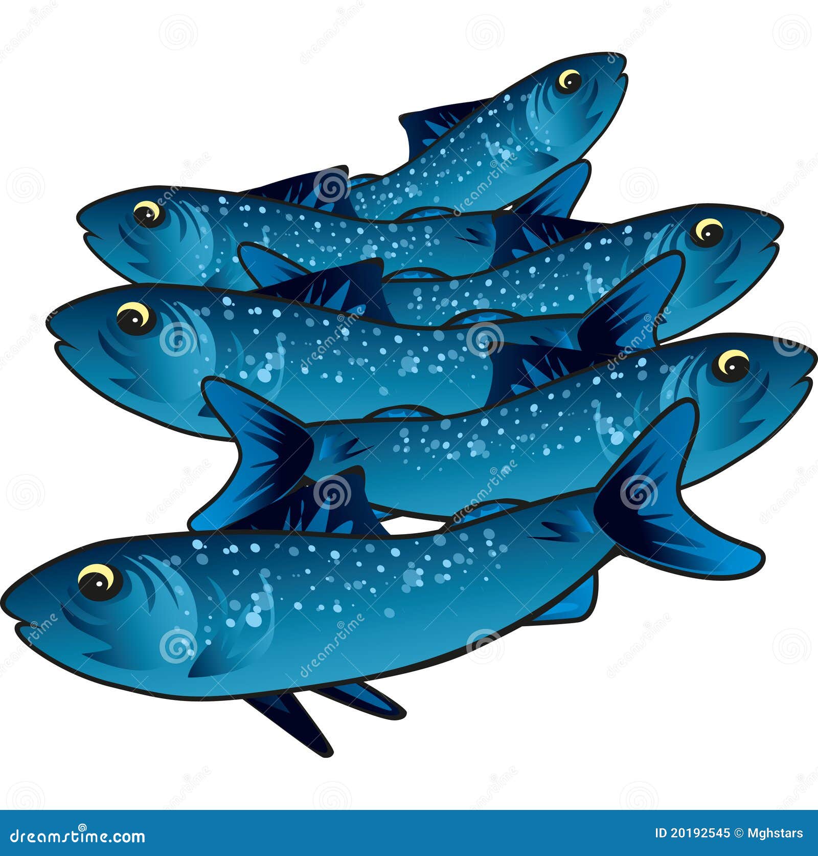 Small blue fish stock illustration. Illustration of blue - 20192545