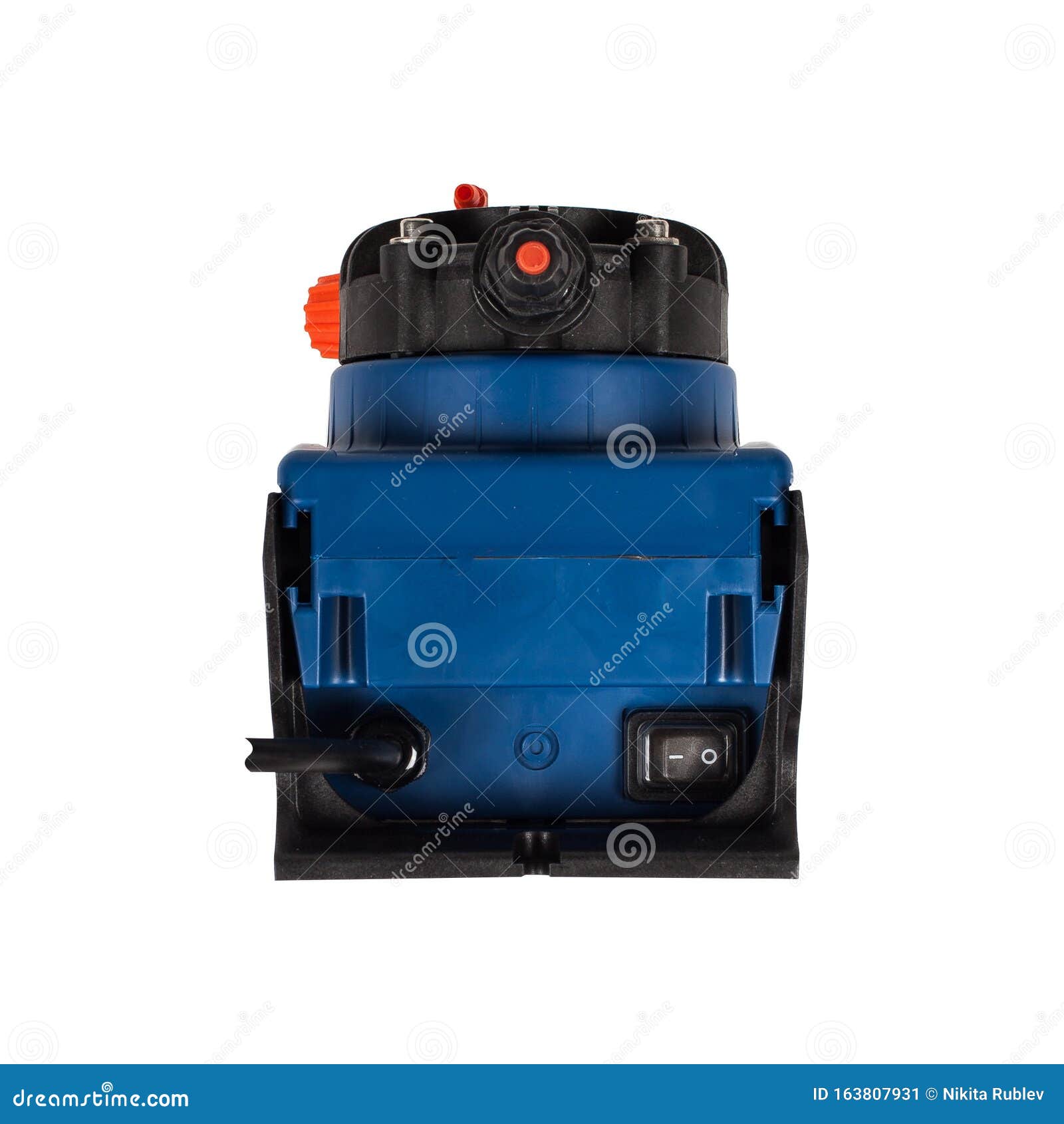 Small Blue Plastic Diaphragm Pump Isolated on White Background Stock ...