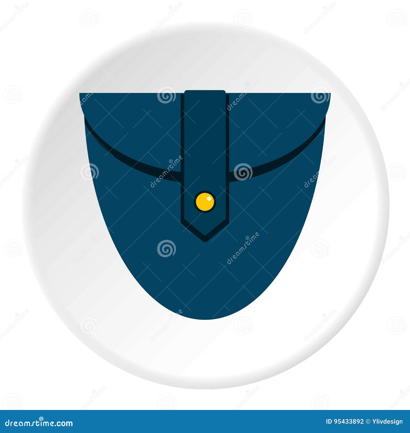 Small Blue Pocket Icon Circle Stock Vector - Illustration of fabric ...