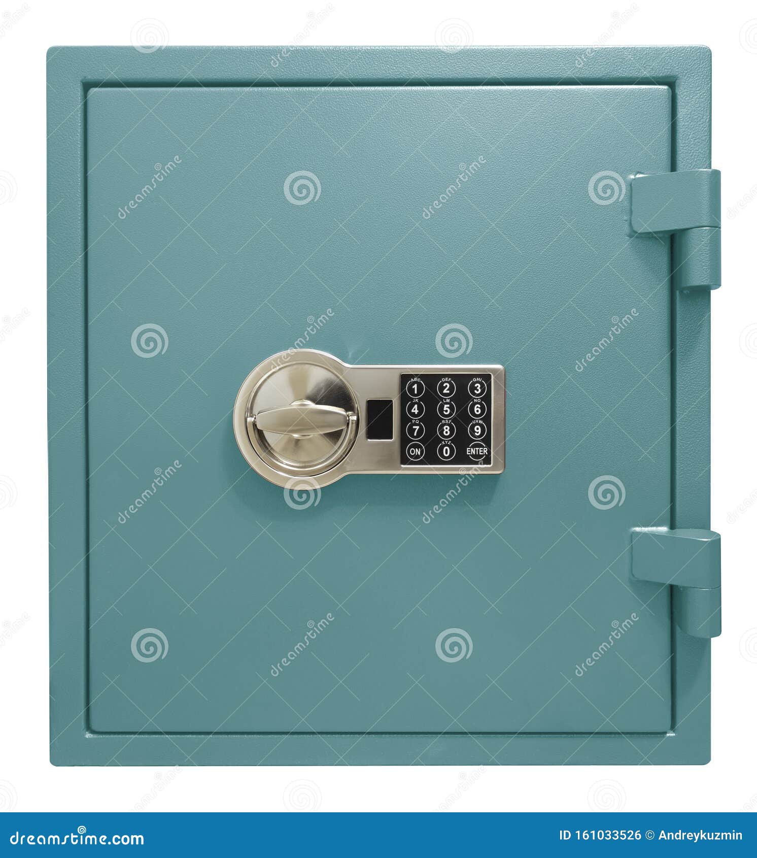 Small Blue Safe Box Isolated with Clipping Path Included Stock Photo ...