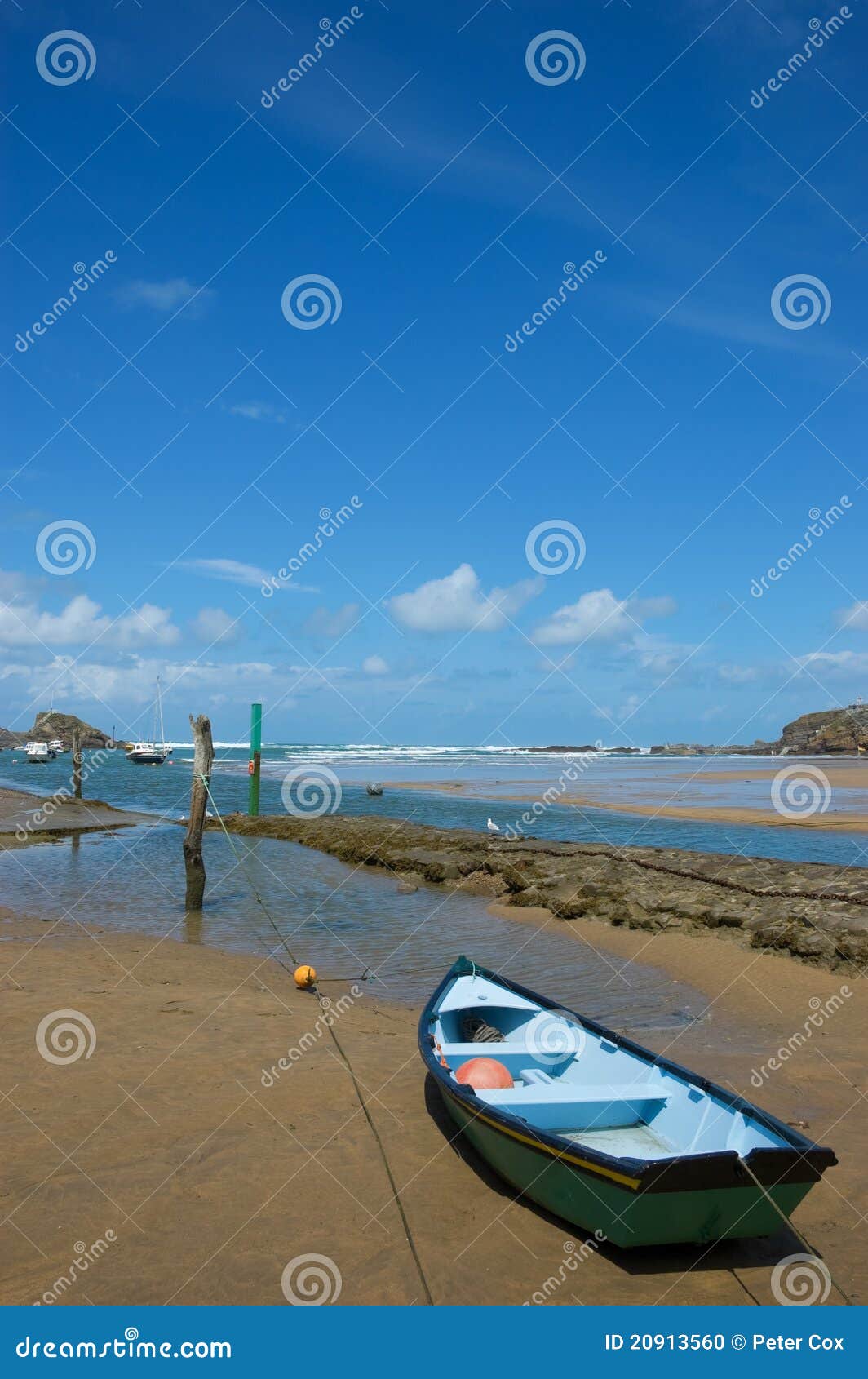 Small Boat on a Beach stock photo. Image of beautiful - 20913560