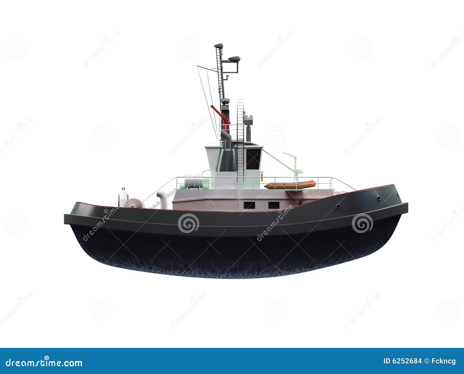 Small boat front view stock illustration. Illustration of powerboat ...