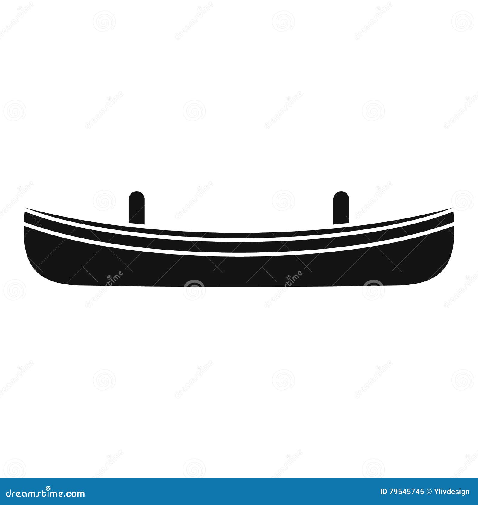 Small Boat Icon, Simple Style Stock Vector - Illustration of sign ...