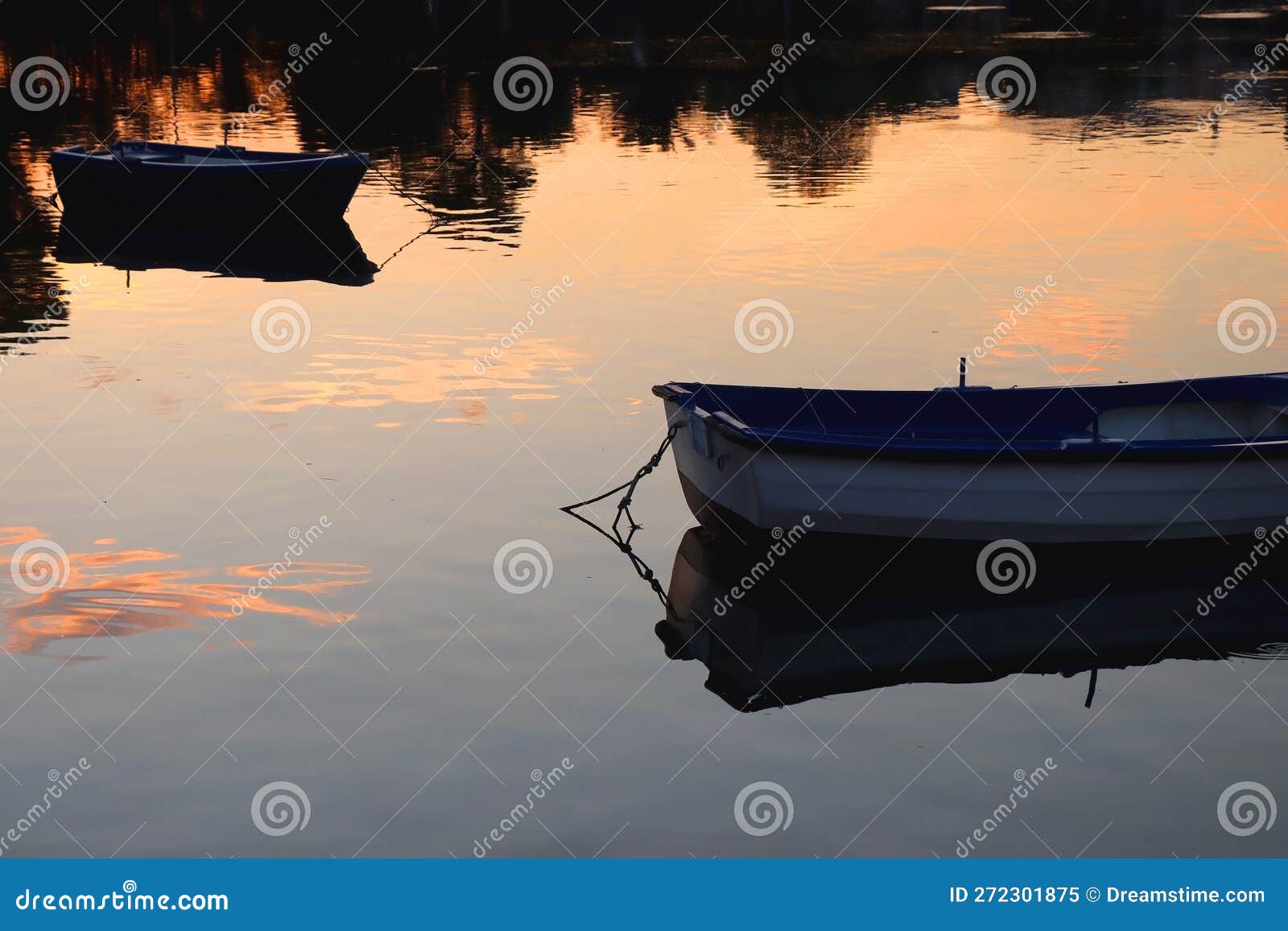 Boat at Sunset stock image. Image of view, pastel, croatia - 272301875