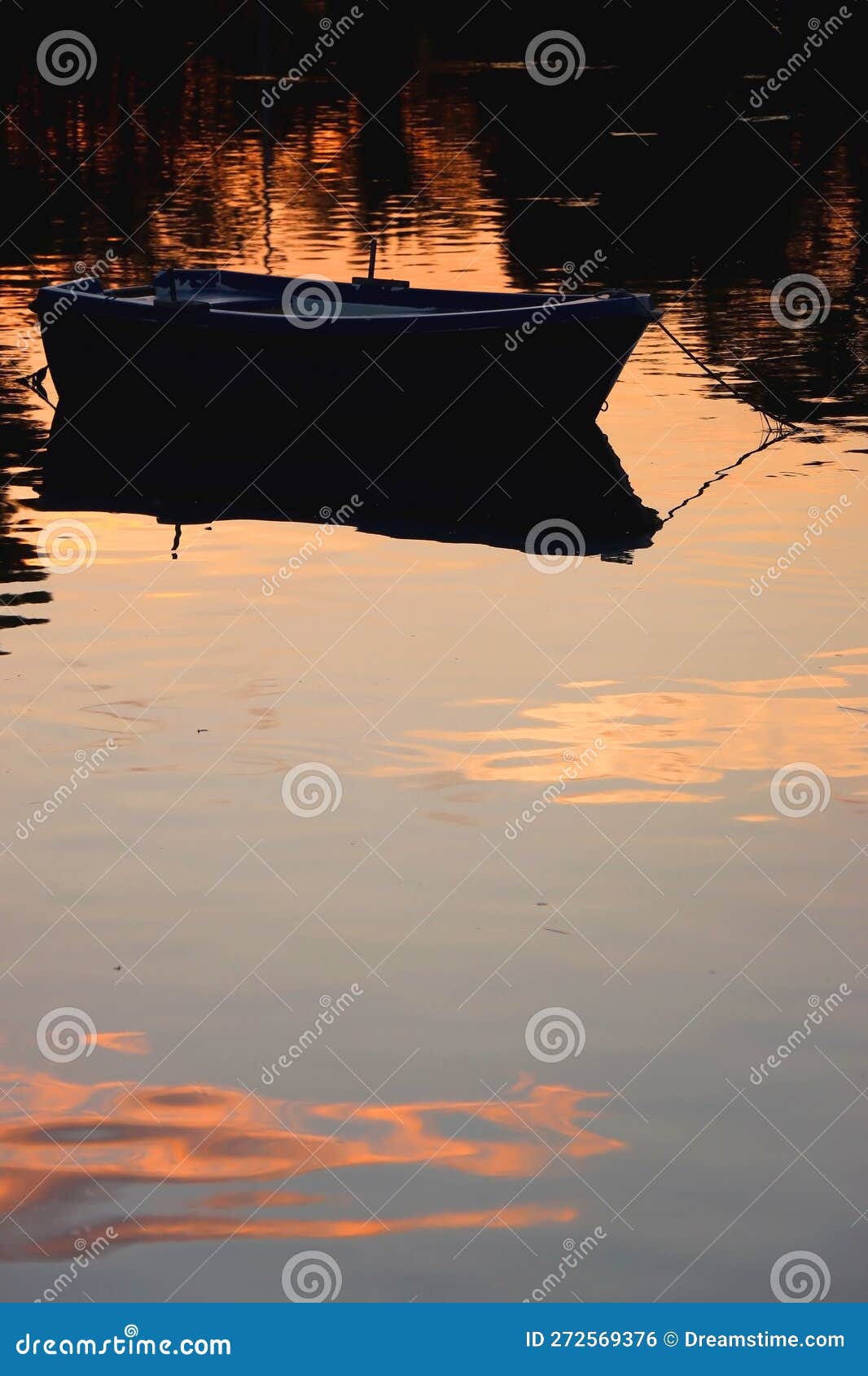 Boat at Sunset stock photo. Image of nature, sunlight - 272569376