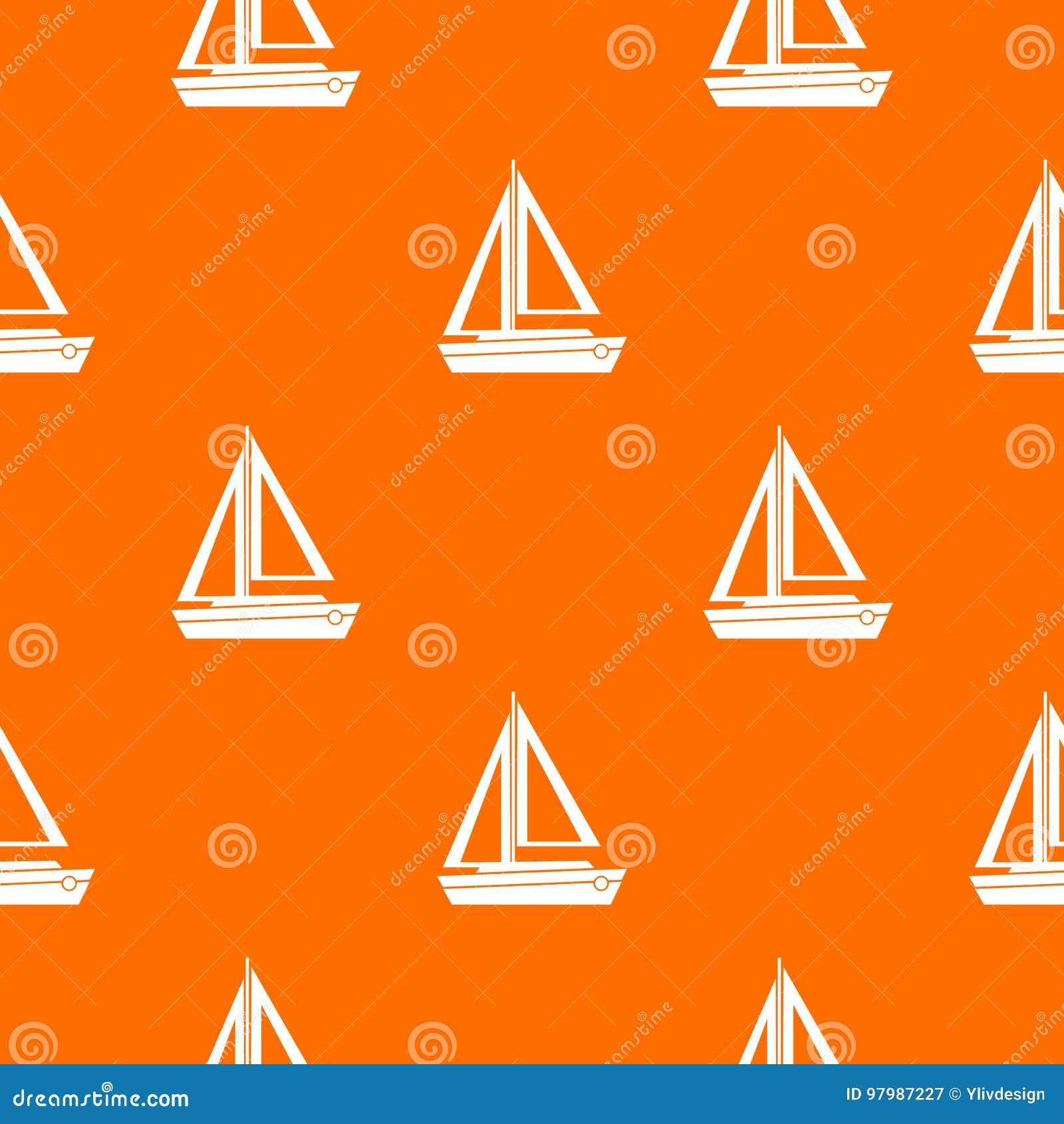 Small Boat Pattern Seamless Stock Vector - Illustration of adventure ...