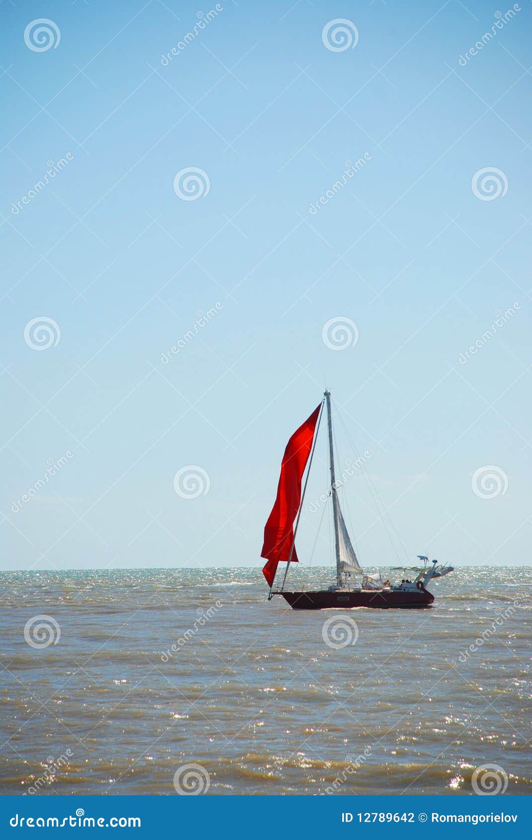 Small boat at sea stock photo. Image of travel, sailing - 12789642