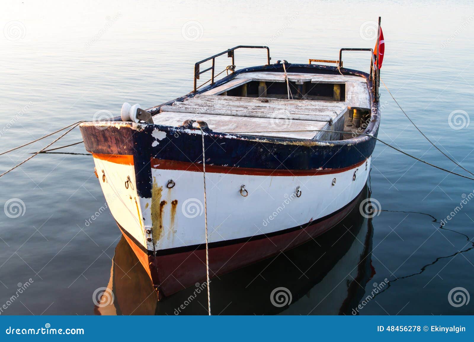 Small Boat on Sea stock photo. Image of exterior, vacation - 48456278