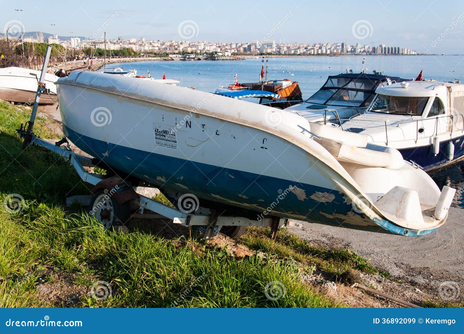 Small Boat on the Stocks editorial stock image. Image of small - 36892099