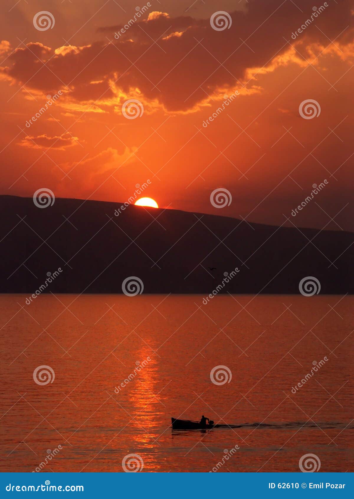 Small boat and a sunset stock photo. Image of travel, boat - 62610
